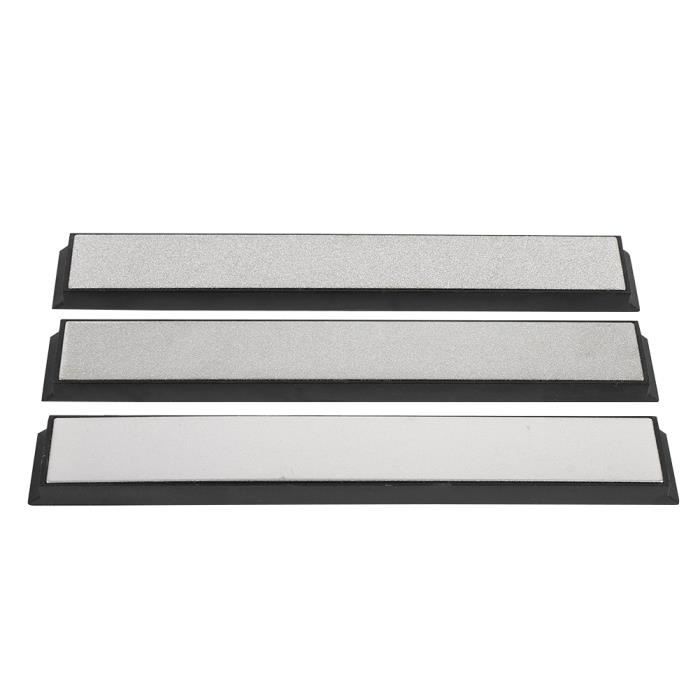 Outil de cuisine - DILWE - Kit d'affûtage de couteaux - Pierre à aiguiser - 3 grains - Portable ...