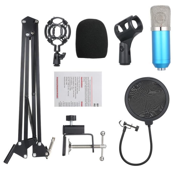 Kit d'enregistrement de studio de chant professionnel BM700 microphone ...