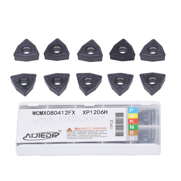 Fdit Insertion WCMX Inserts de tournage en carbure de 10 pièces Insert de tour CNC pour ...