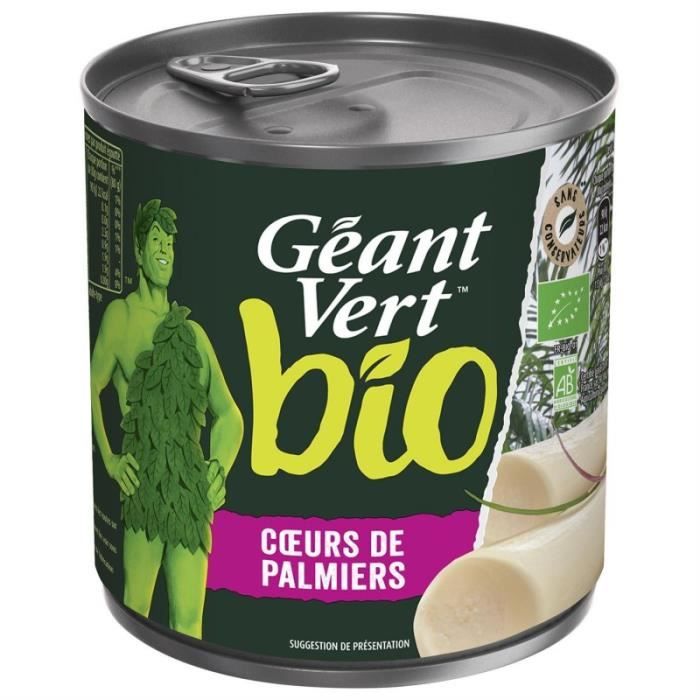 GEANT VERT - Géant Vert Coeur De Palmier Bio 220G - Lot De 3 ...