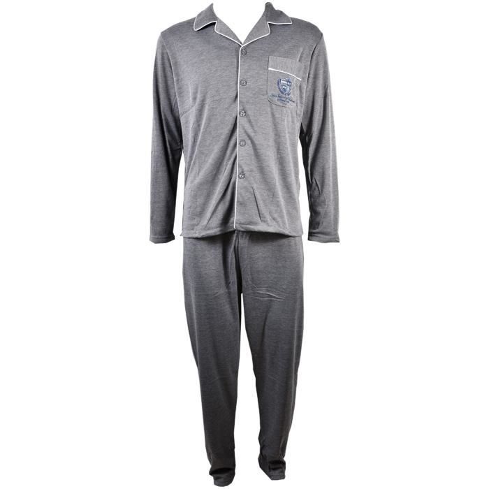 Pyjama Homme Long SWEET SECRET - OZABI - Z2055 GRIS - Doublé POLAIRE ...