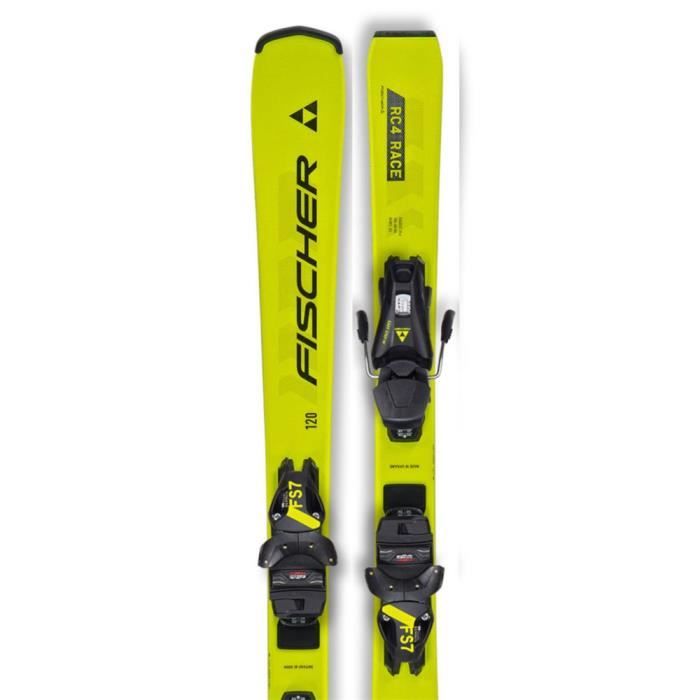 Ski alpin - Fischer - Rc4 Race Junior Jrs - Jaune - 130-150 cm ...