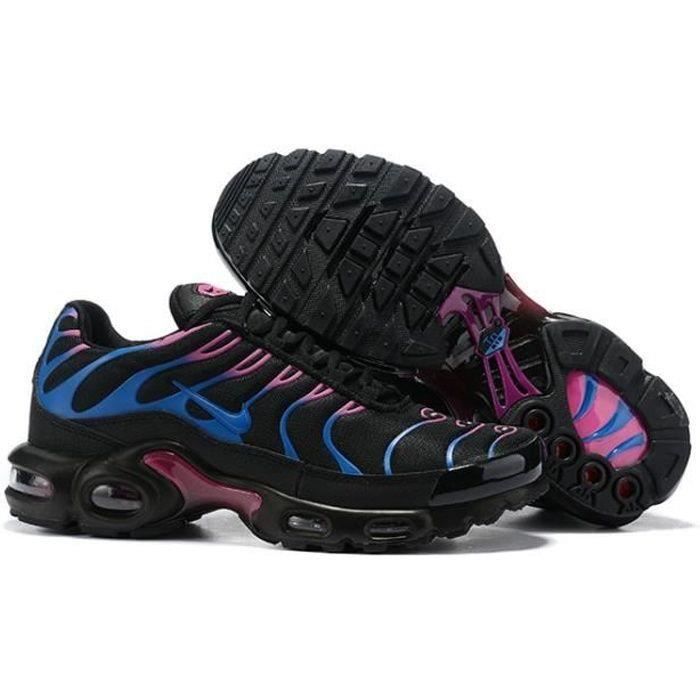 Basket Nike tn Plus Femme Chaussures Entraînement de Sport Noir Bleu ...