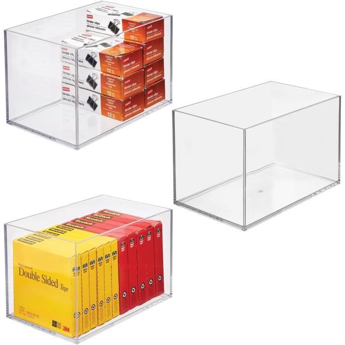 Rangement De Bureau – Boite De Rangement Cubique Pour Les Trombones ...