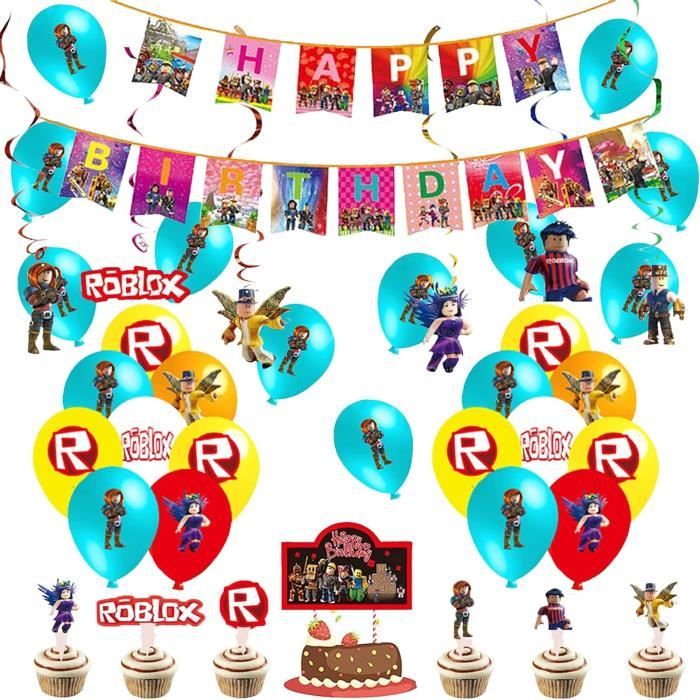 Deco Anniversaire Roblox Anniversaire Décorations Roblox Ballons ...