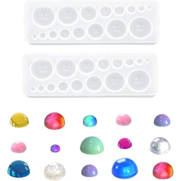 Lot De 2 Boutons En Résine Époxy Forme Boutons Moules En Fonte Bouton ...