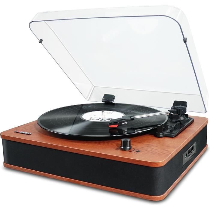 VOSTERIO Platine Vinyle Tourne Disque Bluetooth avec Haut-parleurs ...