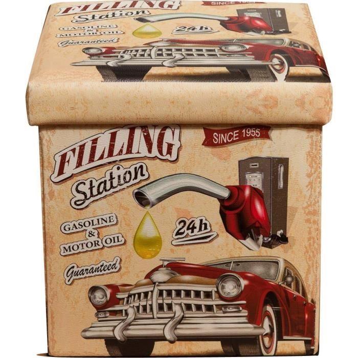 Cube Rangement 32X32X32Cm | Coffre De Rangement En Simili Cuir | Pouf ...