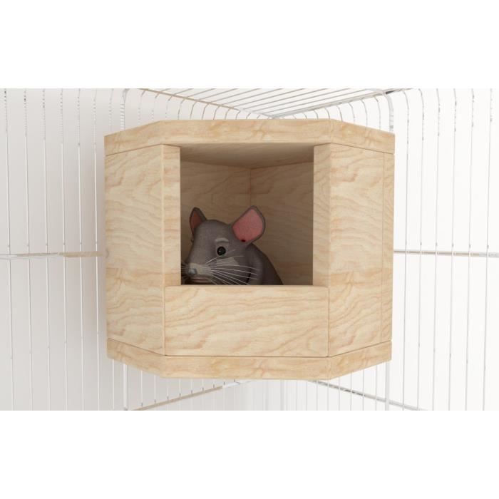 Chinchilla Prison House Shelter Hideout Hideaway Hutch Small Animal ...