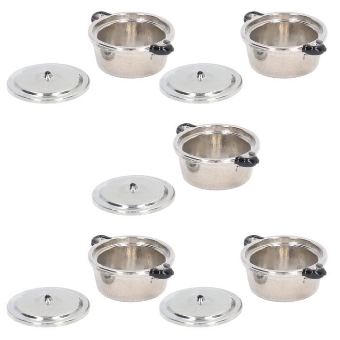 YOSOO modèle de mini pot de soupe 5Set Mini Soup Pot Modèle Simulé ...