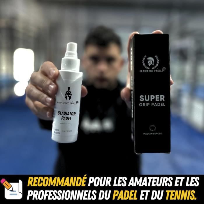 Spray Grip Padel Tennis et Magnésium Padel Tennis Spray Antidérapant ...