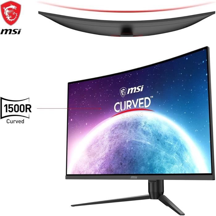 Optix G27C4 Écran Pc Gaming Incurvé 27" Fhd - Dalle 1500R Va,1920X1080 ...