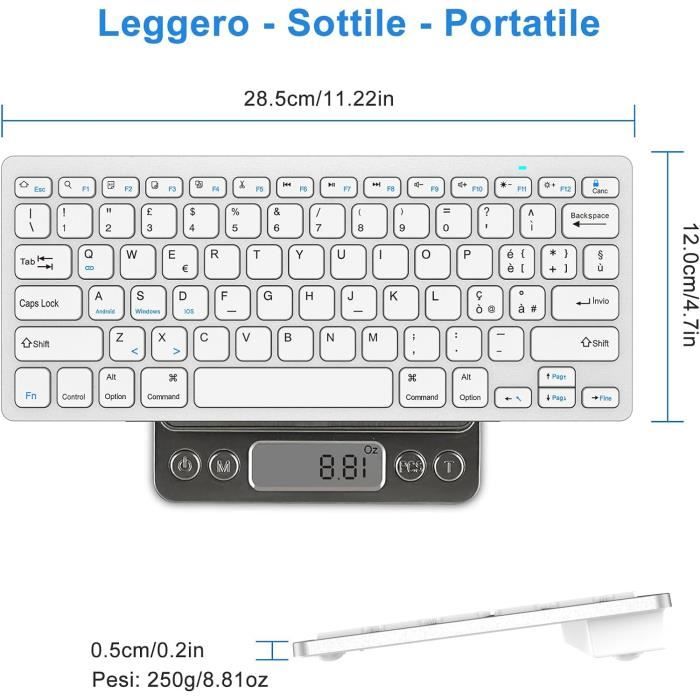 Clavier Bluetooth Compatible Avec Ios-Android-Windows Ipad-Ipad Pro ...