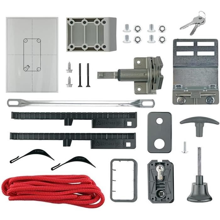 Hörmann 4015100 - Poignée De Porte Avec Serrure Pz Pour Porte De Garage ...