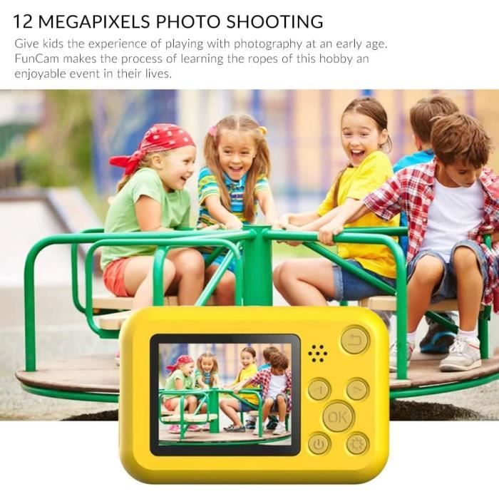 Funcam 1080P Appareil Photo Numérique Haute Résolution Pour Enfants ...