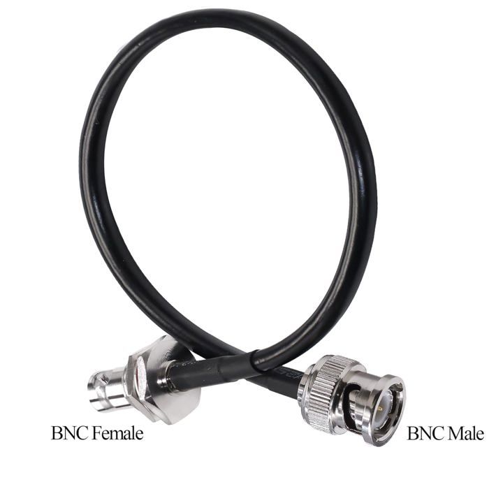 Câble de raccordement BNC RG58 BNC mâle à BNC femelle cloison étanche 50 ohms câble coaxial ...