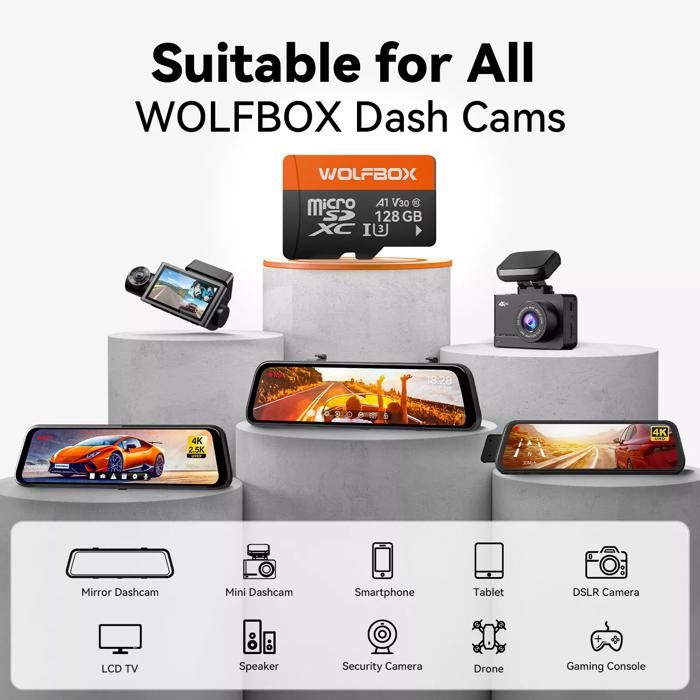 Carte WOLFBOX 128G pour tous les produits WOLFBOX dashcam - Cdiscount ...