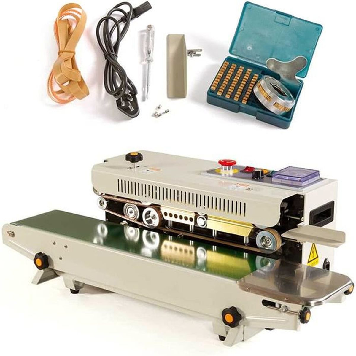 Machine à sceller automatique sac en plastique Continuous Band Sealer ...