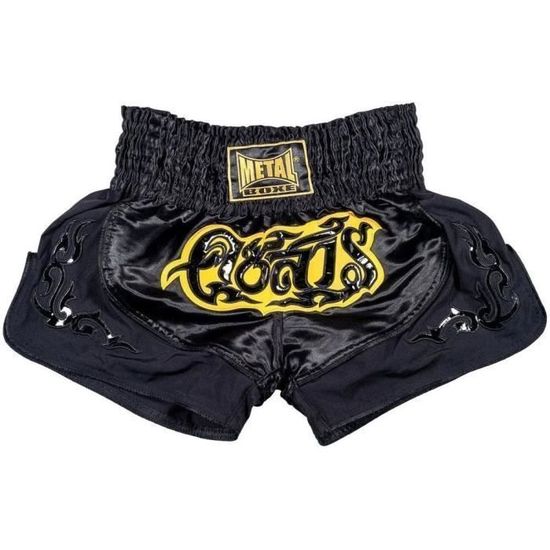 Short de boxe Thaï Metal Boxe Lumpunee - noir/doré - XL - Cdiscount Sport