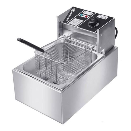 Friteuse électrique friteuse industrielle durable en acier inoxydable ...