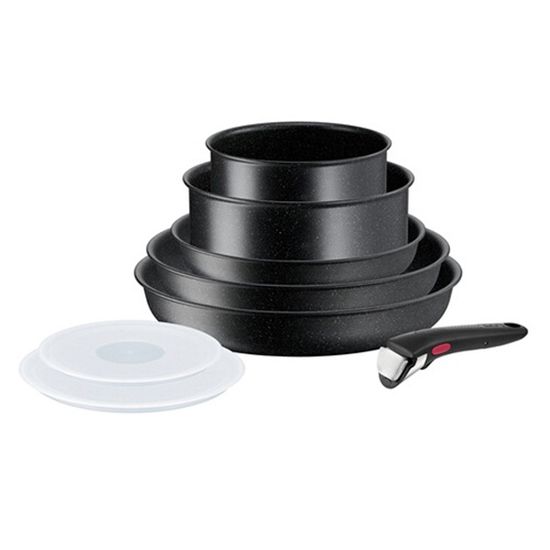 Batterie de cuisine Tefal Ingenio Black Stone Set 8 pieces L3999502 - Cdiscount Electroménager