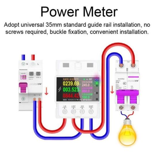 MGT11525-MULTIMETRE,Moniteur d'alimentation électrique AT4PW-AT4PB ...