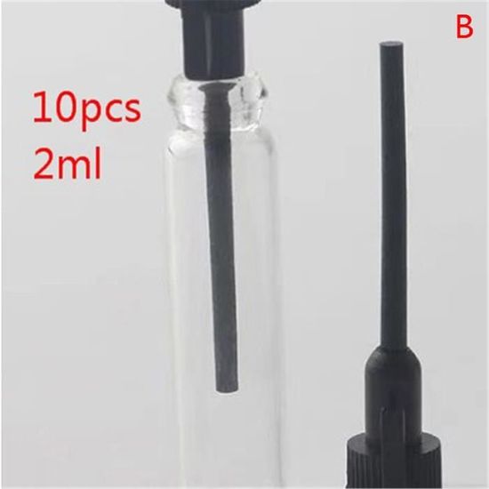 FLACON-POMPE,10pcs 2ml--Mini bouteilles de Gloss-rouge à lèvres ...