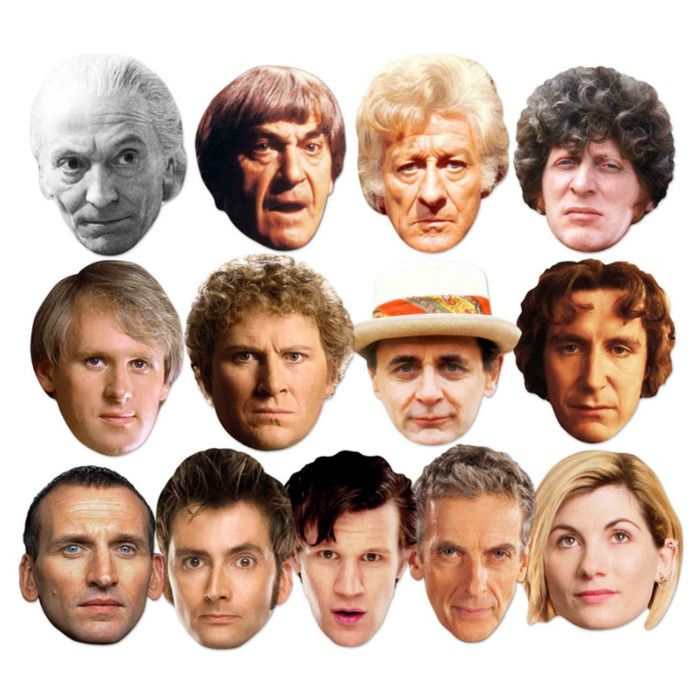 Masques en carton - Doctor Who - Lot de 13 - Multicolore - Impression ...