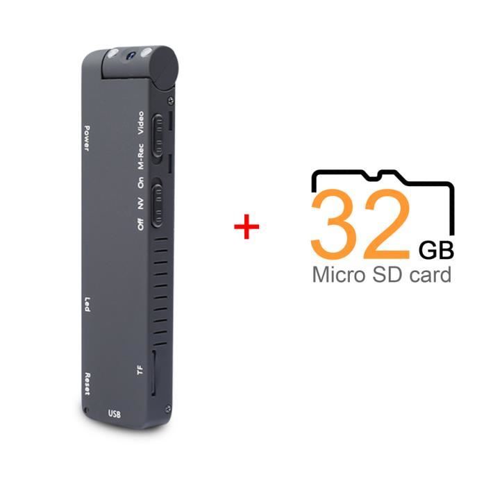Carte Micro SD 32 Go-Caméra d'action à détection de mouvement MD14 ...