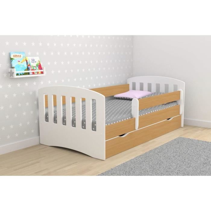 Lit enfant Lit enfant junior Lit simple pour enfant avec matelas et ...