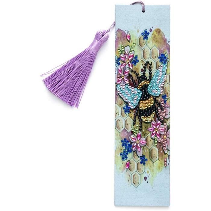 Domybest Marque-page de Peinture au Diamant Bricolage Diamond Painting Marque Page en Cuir ...