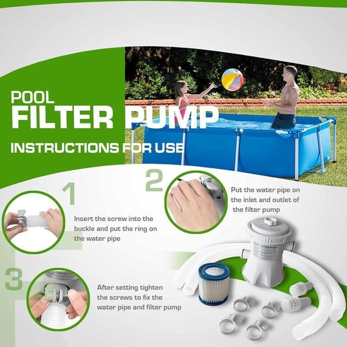 Aavec cble d'alimentation Prise europenne, Pompe de Filtration ...