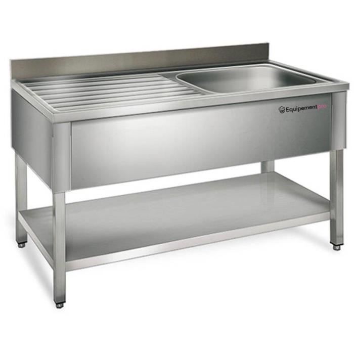 Plonge inox 100cm Table de plonge professionnelle / plonge ...