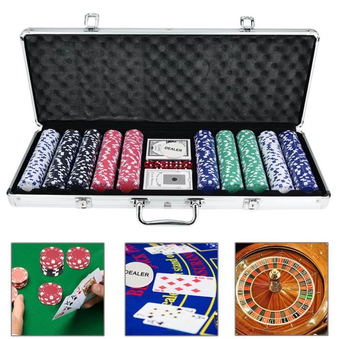 ESTINK Dés de poker Jeu de jetons Texas Cards Poker Dice Decks Set ...