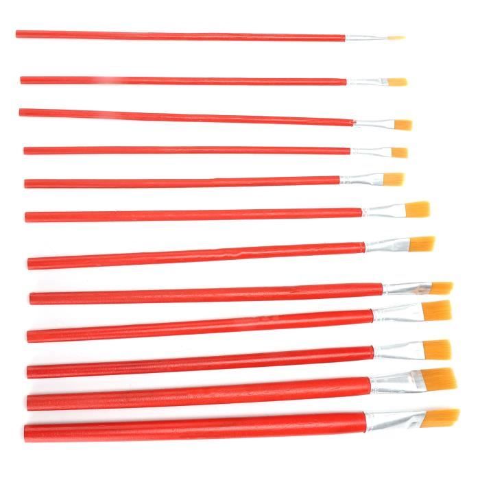 GOTOTOP ensemble de petits pinceaux 12 pièces ensemble de pinceaux ...