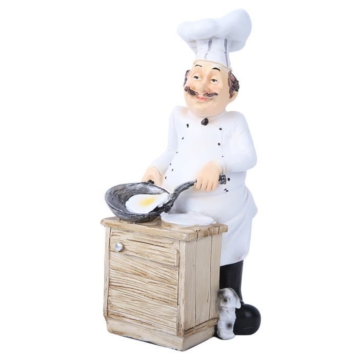 HURRISE Décor de restaurant Chef Ornement Résine Ornement Artisanat ...