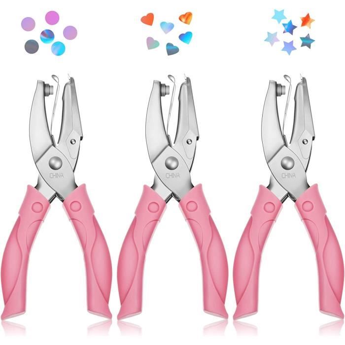 3 Pcs Perforatrice à Papier, Pince Perforateur Papier en Métal avec ...