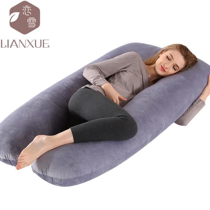 Coussin de Grossesse et d'allaitement pour Dormir Modulaire Forme de U ...