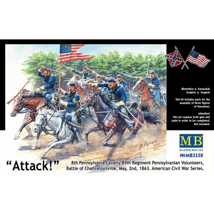 MAS3550 - Masterbox 1:35 - US Civil War Series: The Attack of the 8th ...