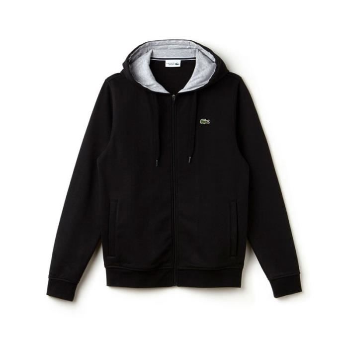 Lacoste black zip hoodie store