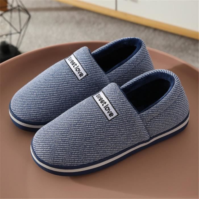 BABOUCHE Homme - 2020 Nouvelle Mode Hiver Coton Antidérapant Pantoufles ...