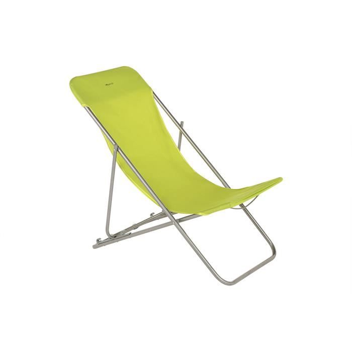 Chilienne Verte en Acier et polyester - Dim : 98 x 56 x 75 cm ...