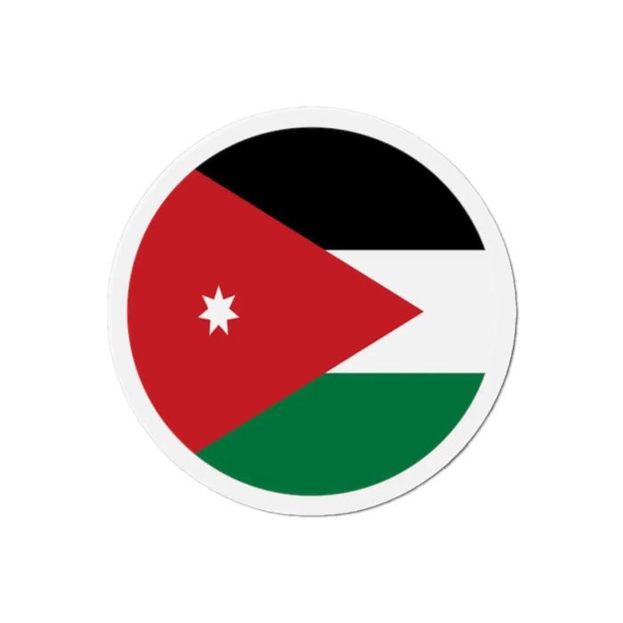Aimant Rond - Multicolore - Drapeau Jordanie - 6 cm - 50 pièces - Mixte ...
