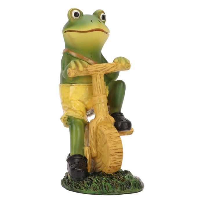 Qiilu figurine de grenouille verte Green Mailman Grenouille Figurine ...