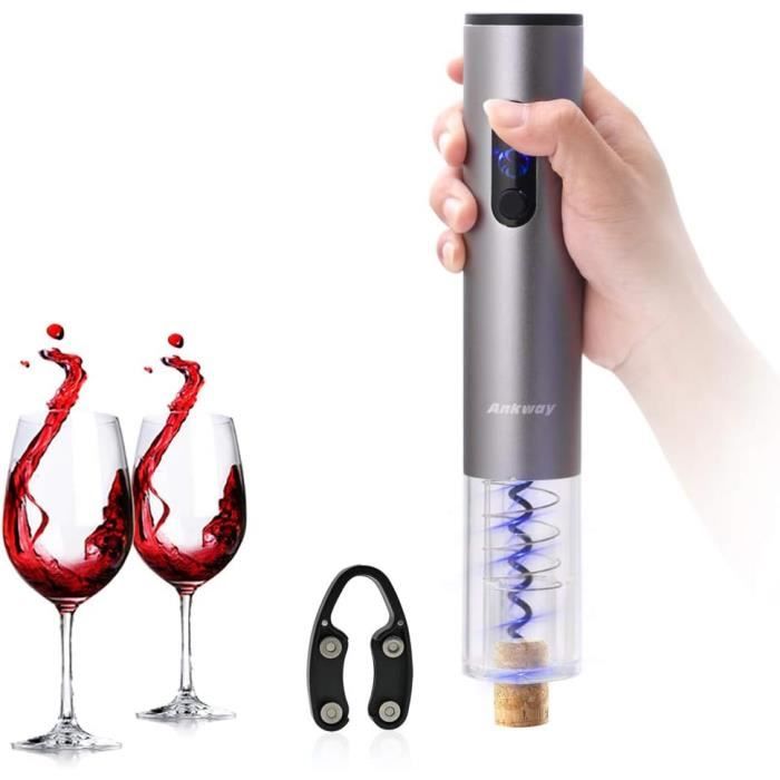 Ouvre-bouteille électrique - SSS - sans fil - gris - coupe-capsule ...