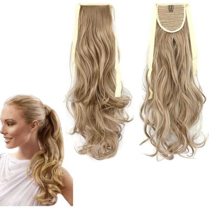 Postiche Queue de Cheval Extension Ponytail Cheveux Naturel bouclés ...