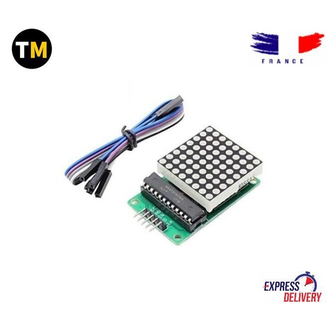 MAX7219 LED Dot Matrix Module Microcontroller pour Arduino 4 in 1 - Cdiscount Bricolage