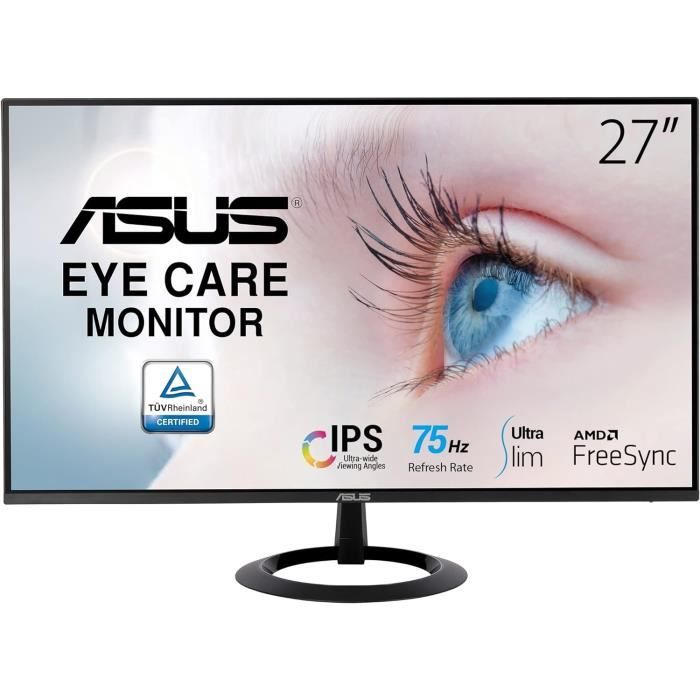 Vz27Ehe - Ecran Pc 27" Noir Fhd - Dalle Ips - 75Hz - 1Ms - 1920X1080 ...