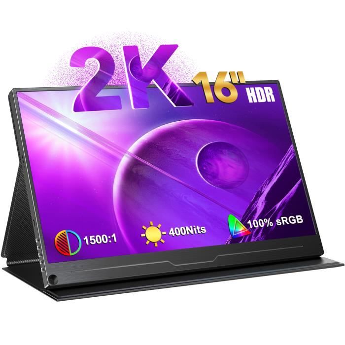 Ecran Portable 2K 16 Pouces Moniteur USB C Gaming Mobile UPERFECT ...