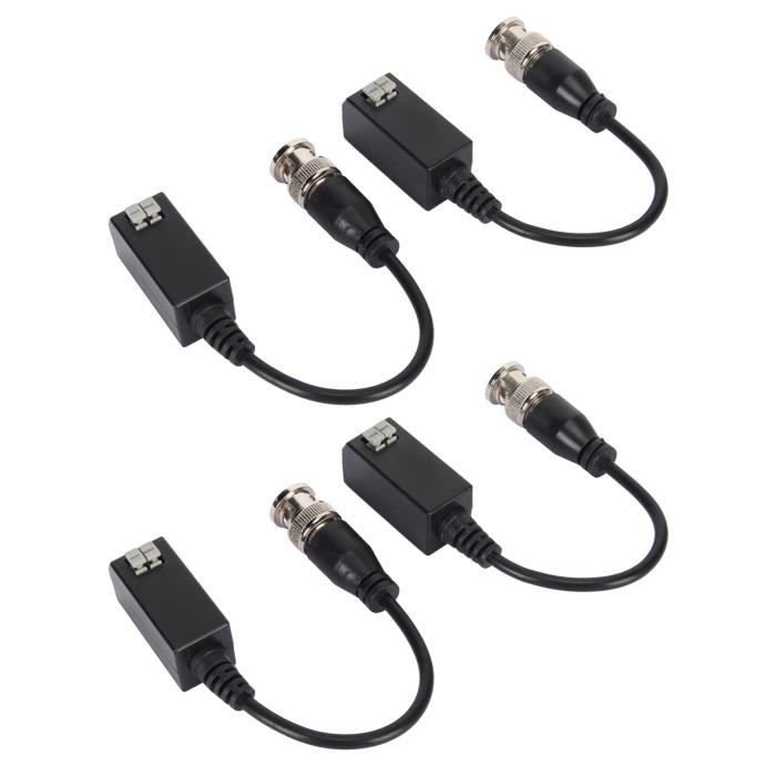 VBESTLIFE Balun vidéo HD 8 pièces HD vidéo Balun émetteur 5MP 1 canal ...